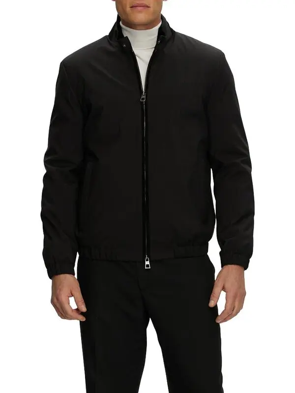 Gorski Genuine Shearling Lined Jacket - Black
