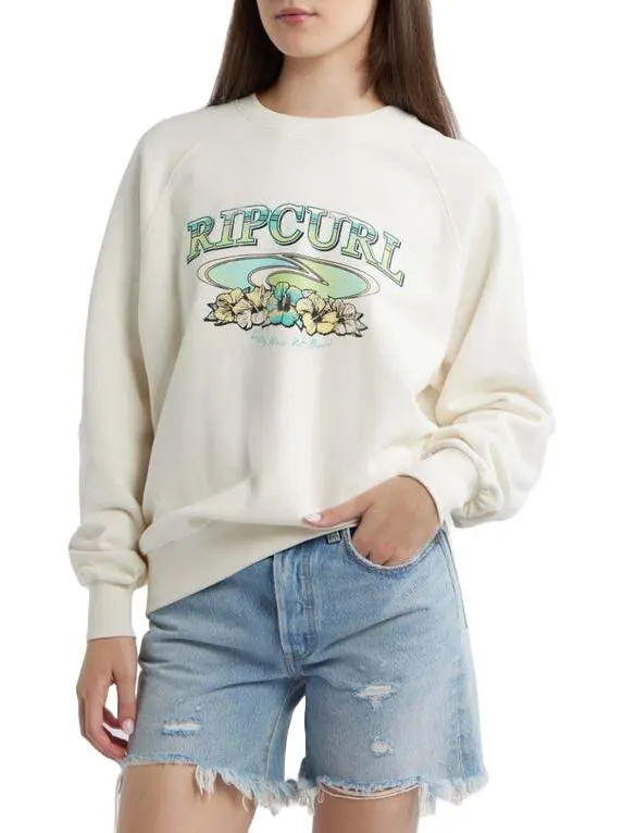 Rip Curl Catalina Island Graphic Sweatshirt - Bone