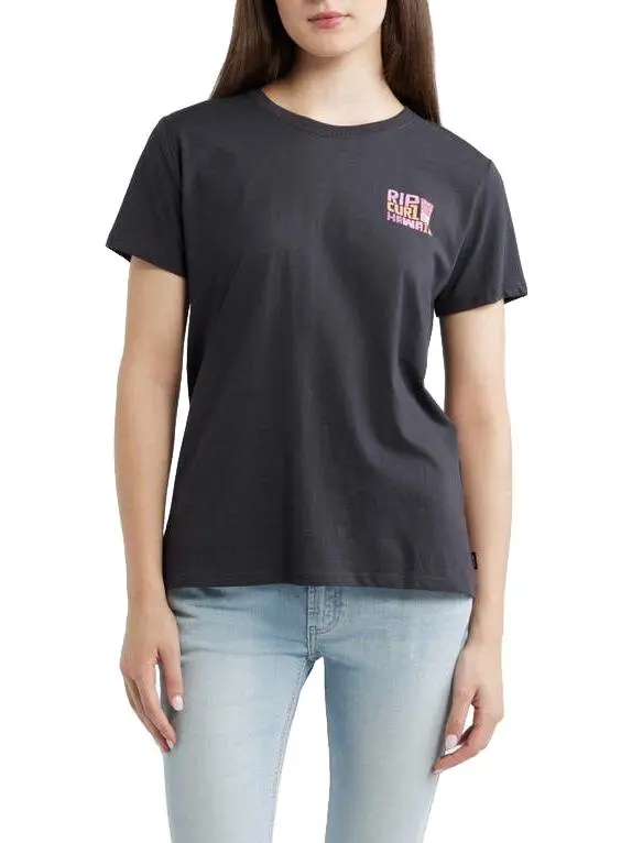 Rip Curl Catalina Island Graphic T-shirt - Hawaii Washed Black