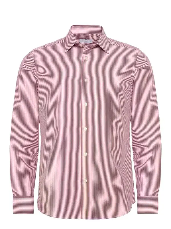 LOJA DAS MEIAS Italiano Striped Shirt - Red