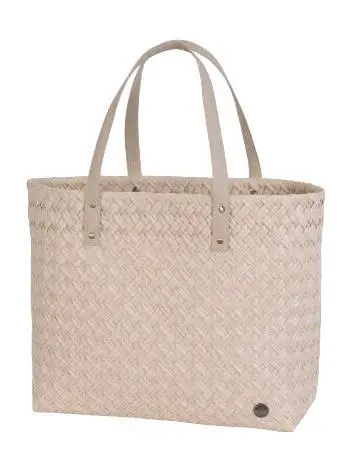 HANDED BY Faye Recycled Plastic Shopper Bag - Champagne