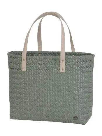 HANDED BY Faye Recycled Plastic Shopper Bag - Sage Green