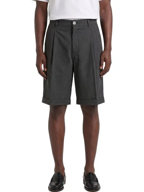 Jacquemus Tailored Pleated Shorts - Grey