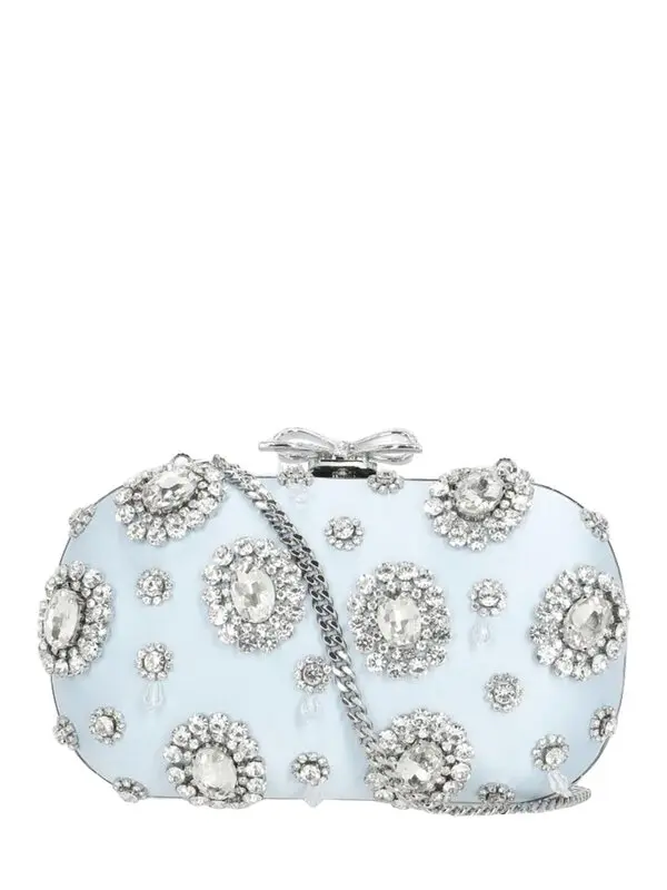 SELF-PORTRAIT Embellished Mini Bag - Blue