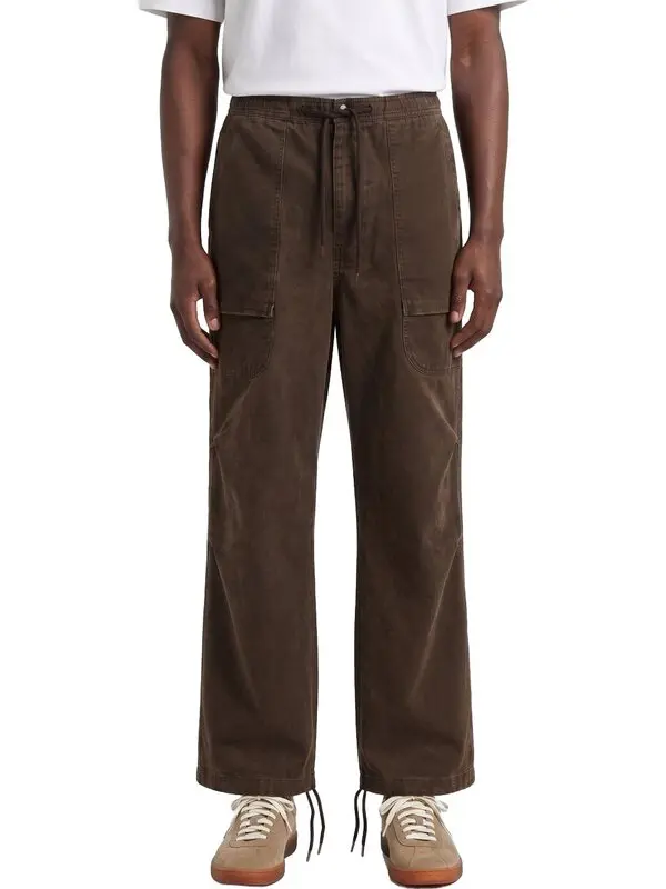 ENTIRE STUDIOS Cotton Drawstring Trousers - Brown