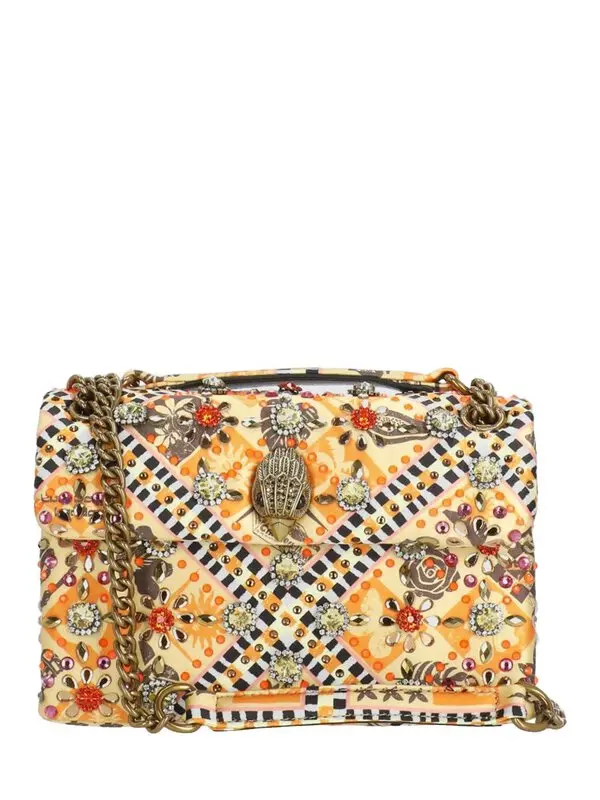 Kurt Geiger Embellished Crossbody Bag - Mustard