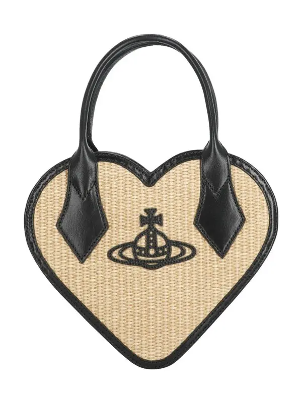 VIVIENNE WESTWOOD Mini Heart Bag - Beige