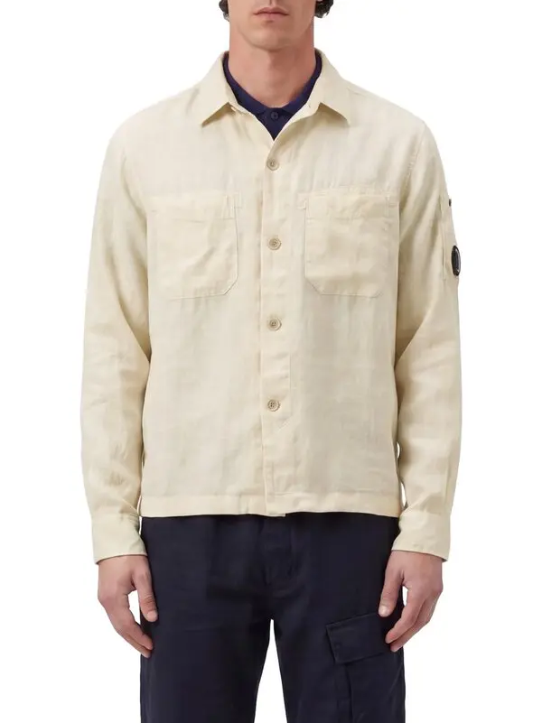 C.P. COMPANY Linen Shirt - Beige