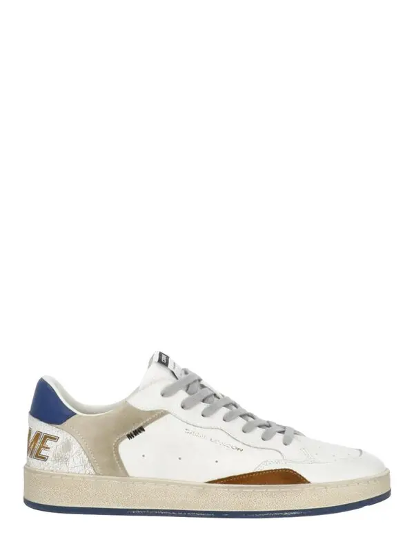 CRIME LONDON Chelsea Lace-up Sneakers - White