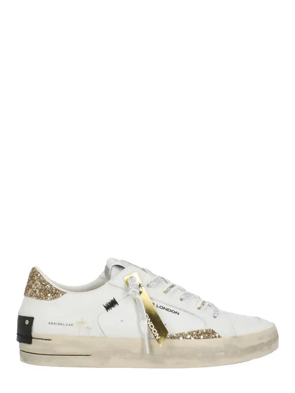 CRIME LONDON Leather Sneakers - White