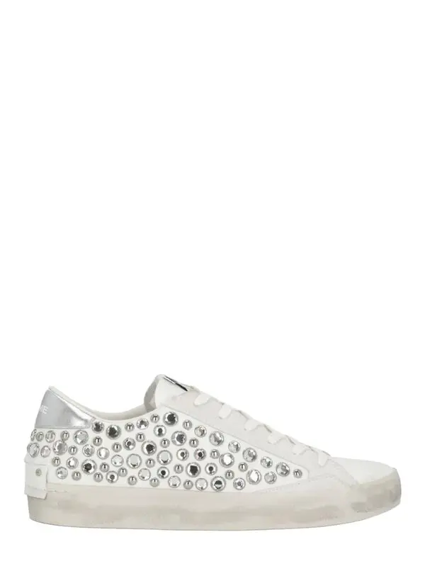 CRIME LONDON Embellished Sneakers - White