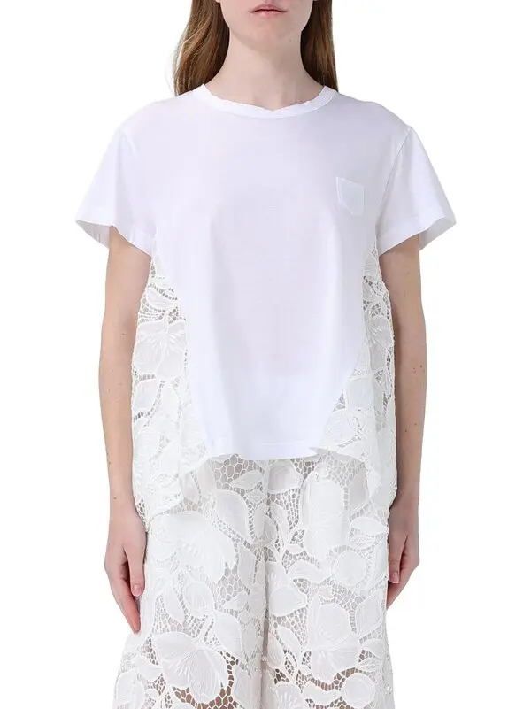 MEIMEIJ Lace Detailed T-shirt - White