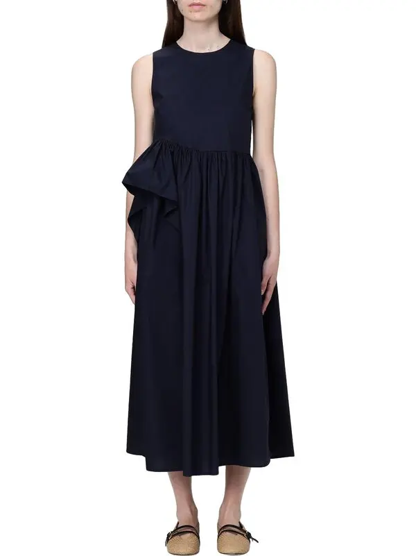 MEIMEIJ Dress With Ruffled Detail - Navy