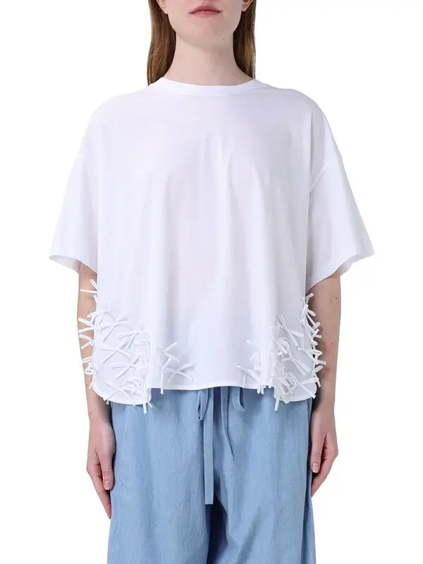 MEIMEIJ T-shirt With Knot Detailing - White