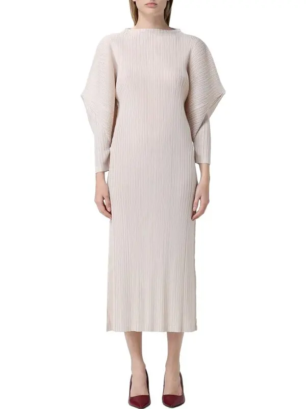MEIMEIJ Pleated Midi Dress - Yellow
