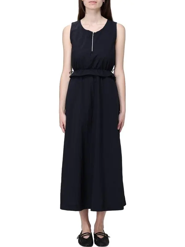 COLMAR Sleeveless Zip-up Midi Dress - Black
