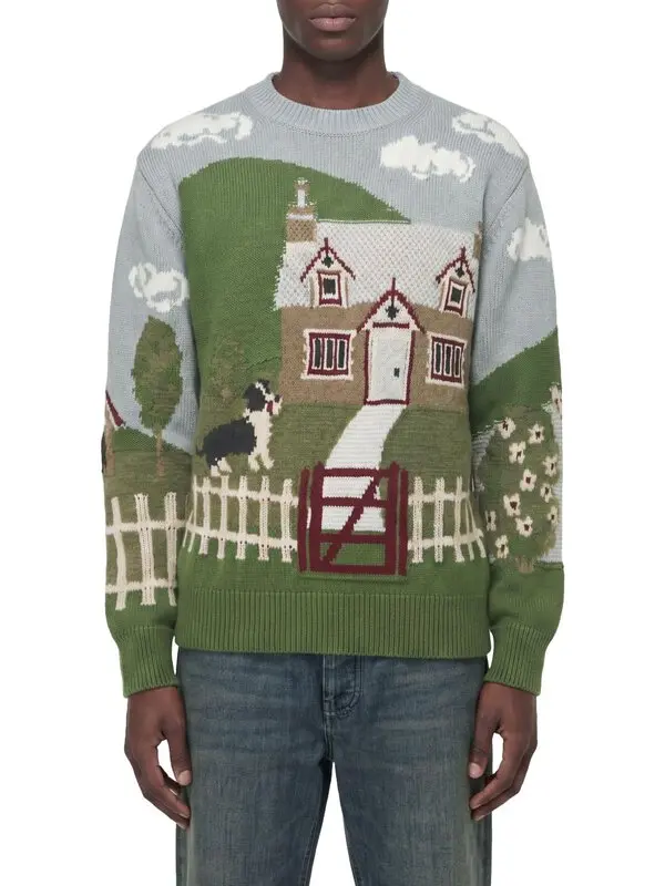 Junya Watanabe Graphic Wool Blend Sweater - Multicolor