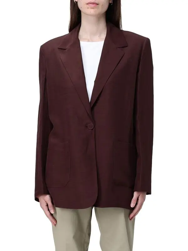 HANITA Single-breasted Blazer - Ebony