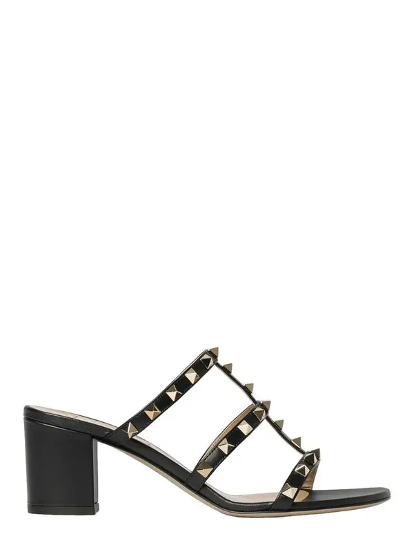 Valentino Garavani Studded Heeled Sandals - Black