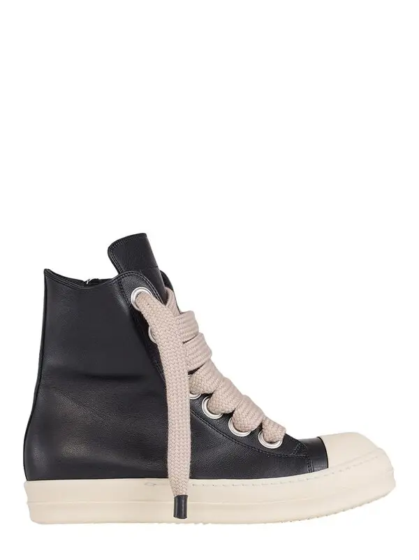 Rick Owens Jumbolace High Top Sneakers - Black