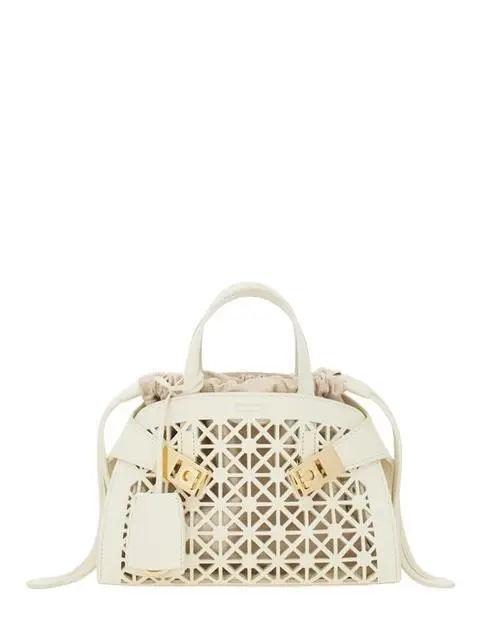 FERRAGAMO Hug Handbag Xs - Gold