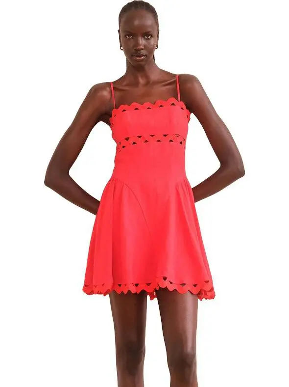 Saylor Andrea Dress - Red
