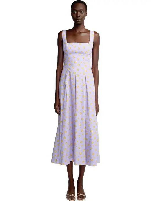 Lela Rose Printed Cotton Caitlin Dress - Floral