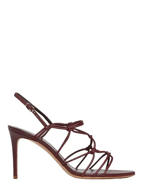 Le Monde Beryl Grace Heeled Sandals - Burgundy