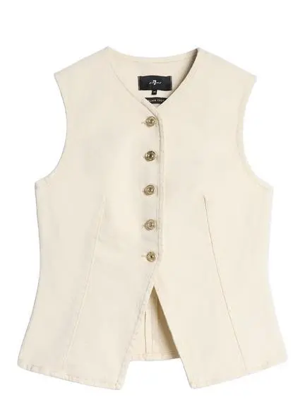 7 For All Mankind Lady Vest - Denim