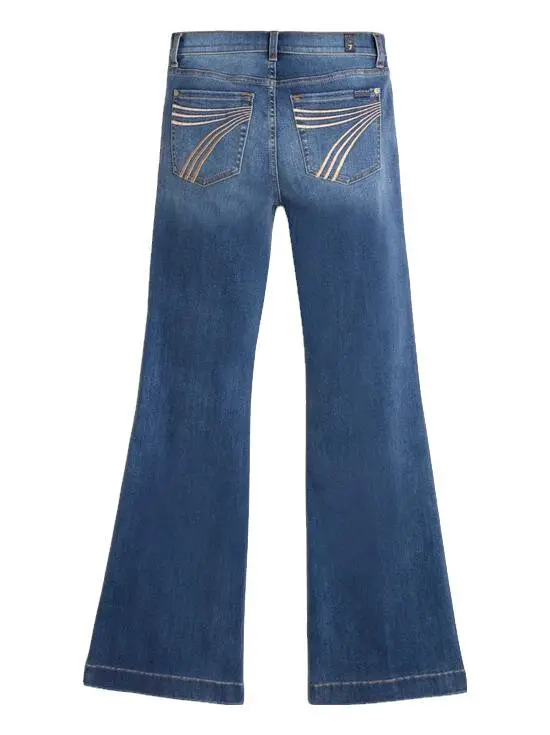 7 For All Mankind Dojo Wide Leg Jeans - Denim