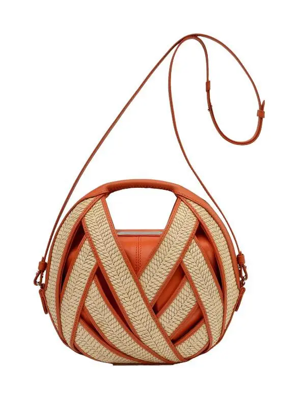 Perrin Le Petit Panier Raffia Basket - Silver