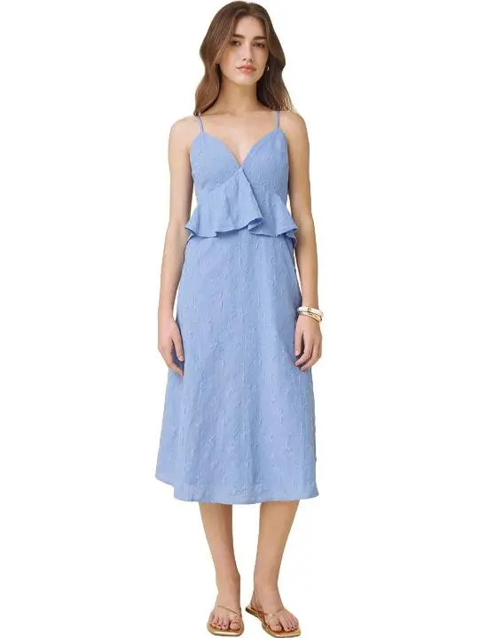Splendid Caprice Star Midi Dress - Red