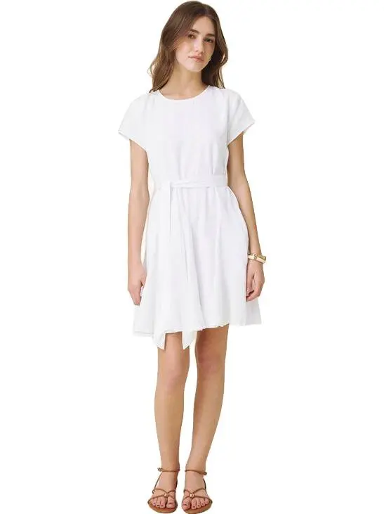 Splendid Lydia Linen Mini Dress - White