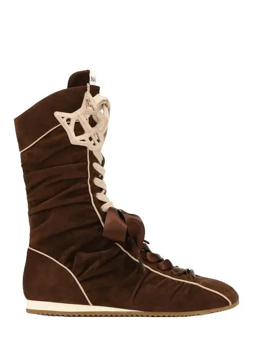 NAKED WOLFE Extreme Boxing Boots - Brown