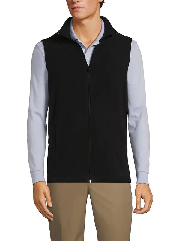 LANDS' END Lightweight Fleece Vest - Black