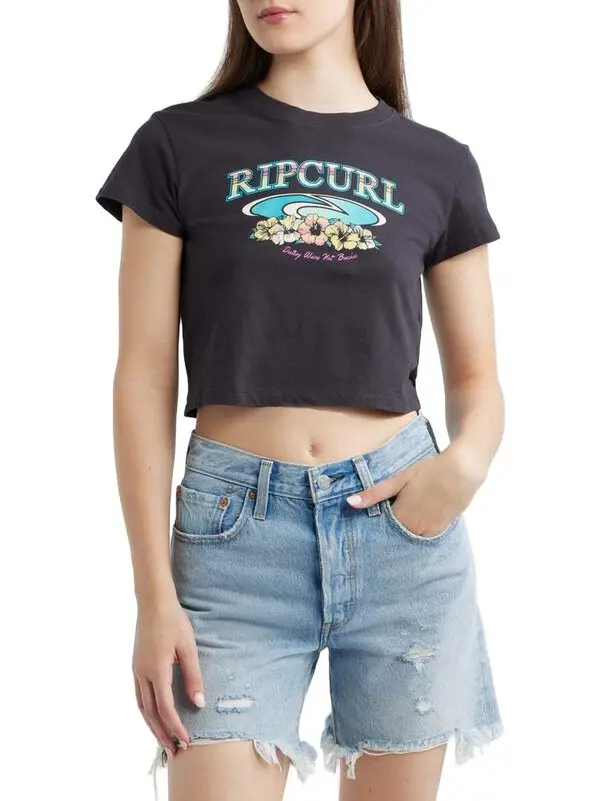 Rip Curl Catalina Island Graphic T-shirt - Washed Black