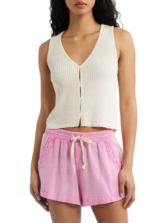 Rip Curl Catalina Island Knit Vest - Off White