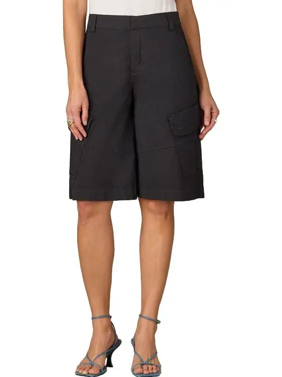 Wit & Wisdom Skyrise Cargo Bermuda Shorts - Black