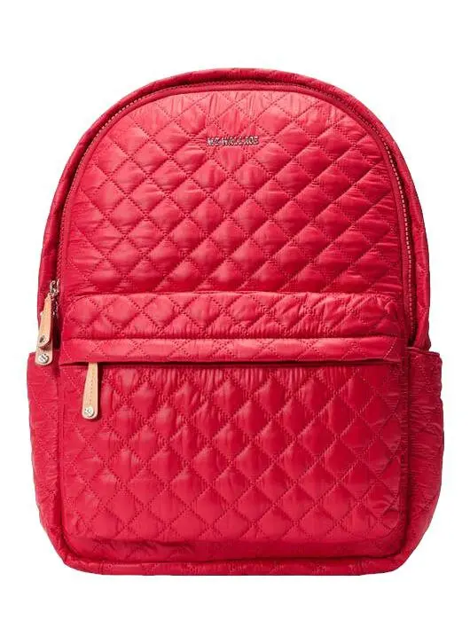Mz Wallace Metro Deluxe Quilted Nylon Backpack - Apple