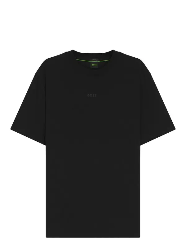 BOSS Relaxed-fit T-shirt In A Stretch Cotton Blend - Black