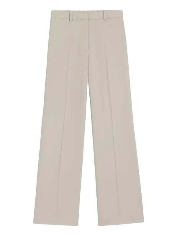 Hugo Regular-fit Wide-leg Stretch Pants - Light Grey