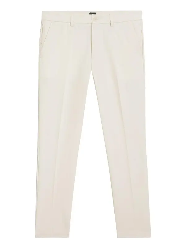 BOSS Slim-fit Stretch Cotton Blend Pants - White