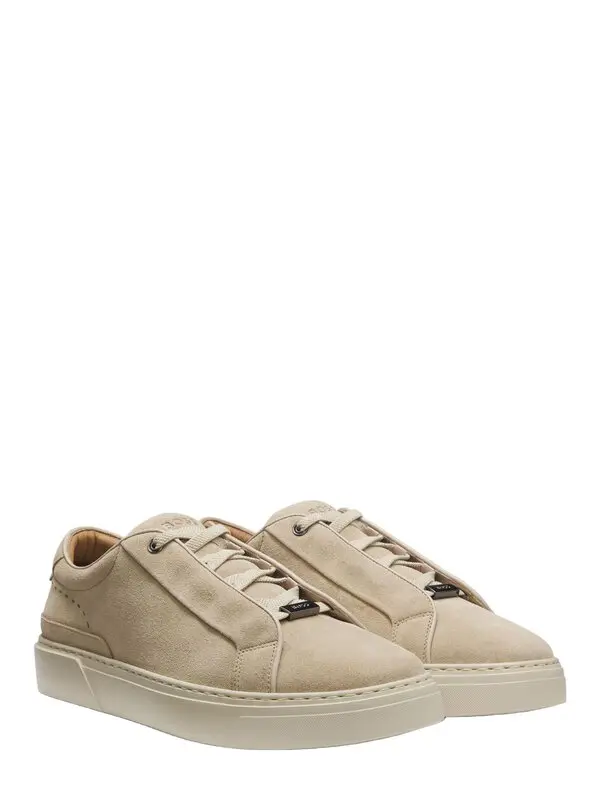 BOSS Gary Suede Trainers - Beige
