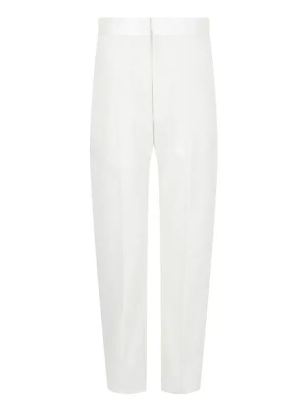 Givenchy High Waisted Wool Trousers - White