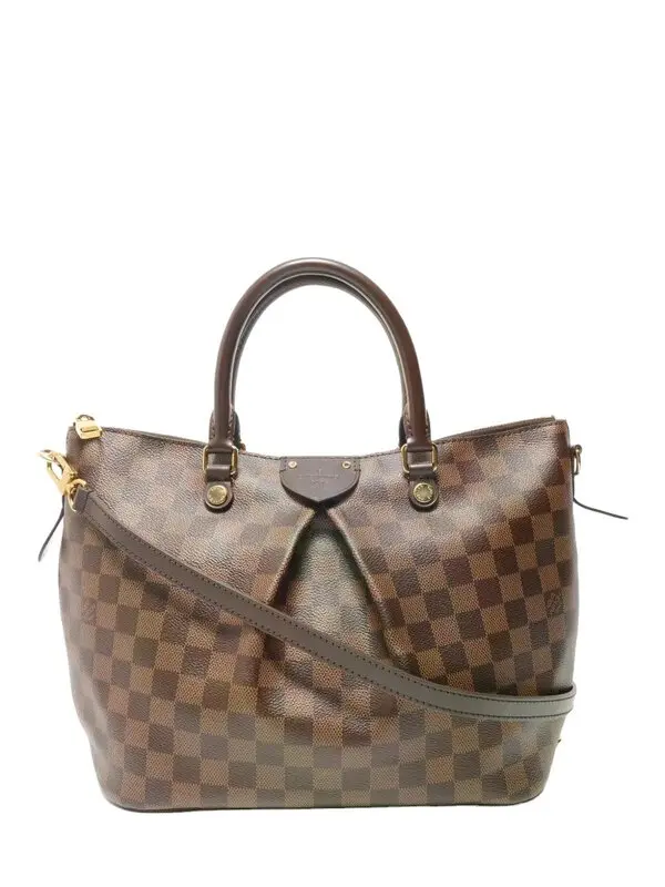 LOUIS VUITTON Damier Ebene Siena Handbag - Brown