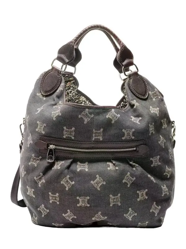 Celine Macadam Denim Handbag - Blue
