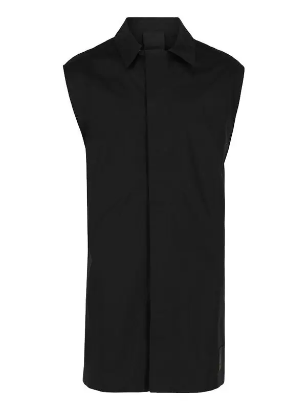 Givenchy Cotton Sleeveless Shirt - Black