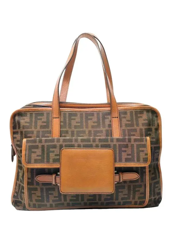 Fendi Zucca Monogram Handbag - Brown