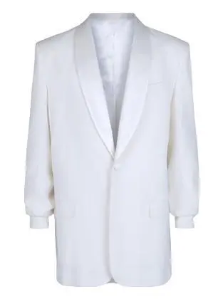 Givenchy Shawl Lapel Woven Blazer - White