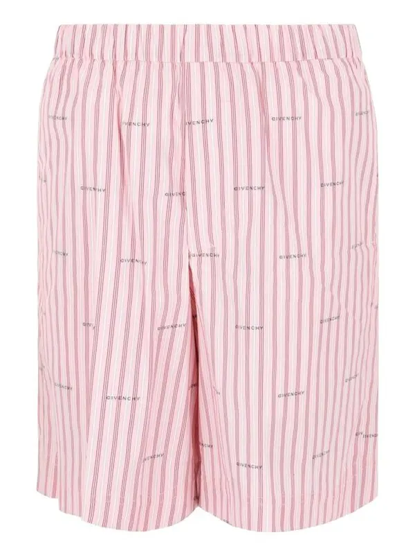 Givenchy Striped Bermuda Shorts - Baby Pink